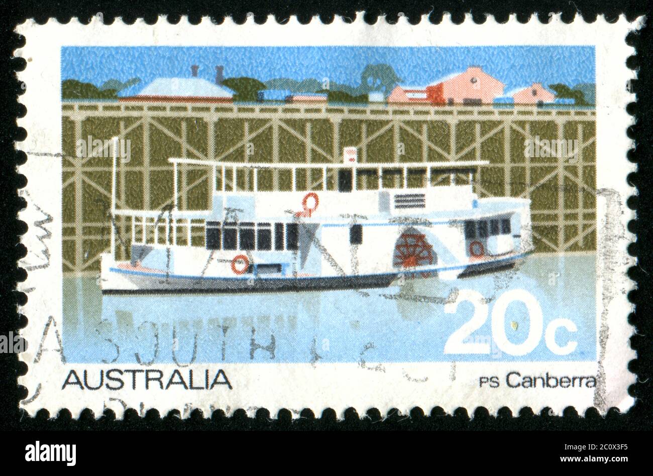 AUSTRALIA - CIRCA 1979: stamp printed by Australia, shows Passenger ...