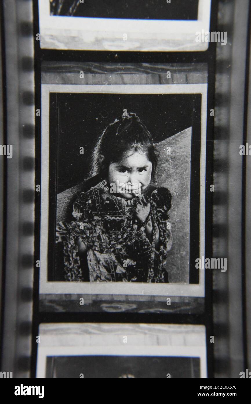 Fine 1970s vintage black and white photography of a young girl in a dream like state Stock Photo ...
