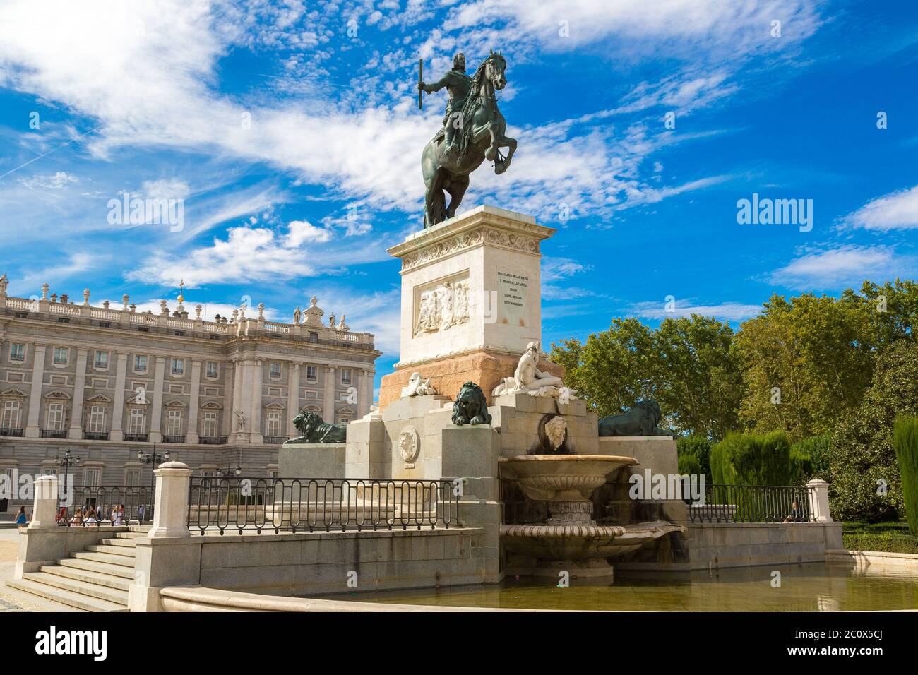 Monument of Philip IV of Spain in Madrid Stock Photo - Alamy