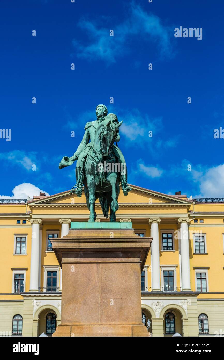 Statue of king karl johan hi-res stock photography and images - Alamy