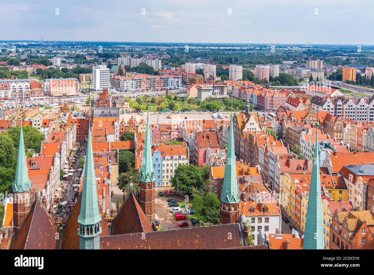 Gdansk, aerial view, Poland Stock Photo - Alamy