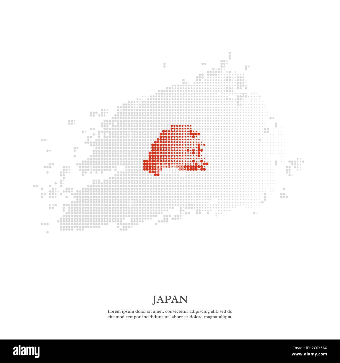 Japanese flag with halftone effect Stock Vector Image & Art - Alamy
