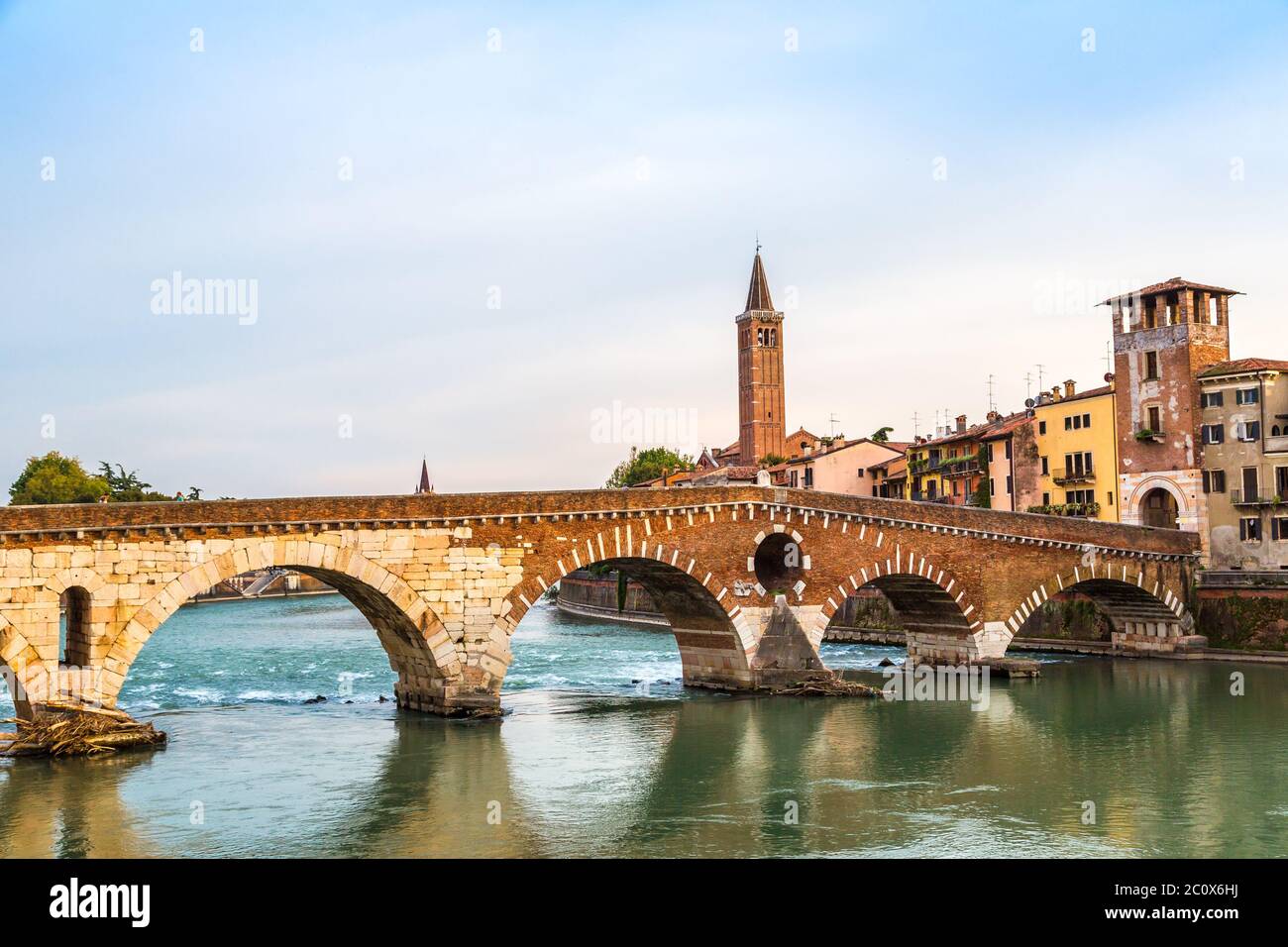 Bridge in Verona, Italy Stock Photo - Alamy