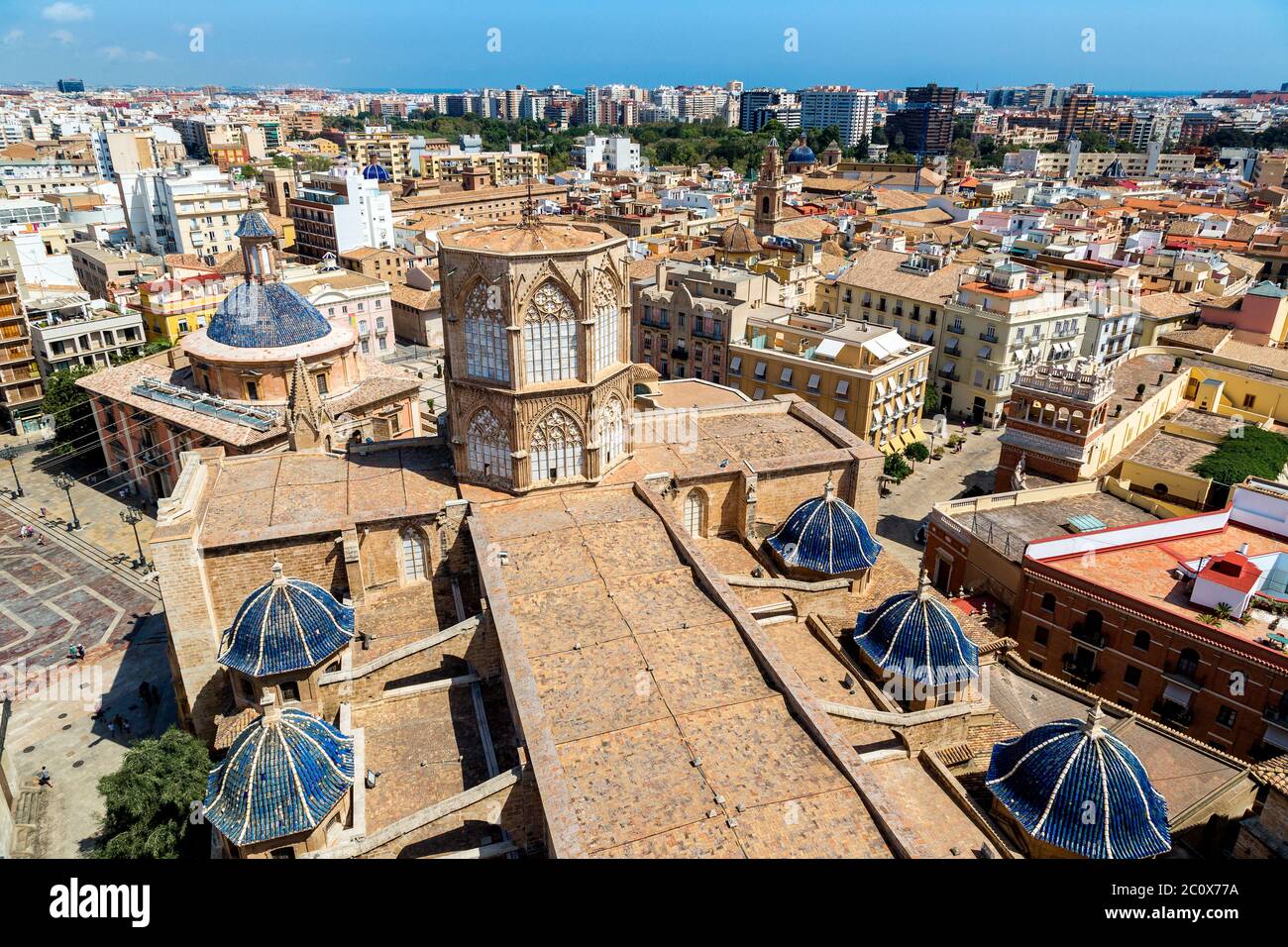 Valencia city aerial hi-res stock photography and images - Alamy