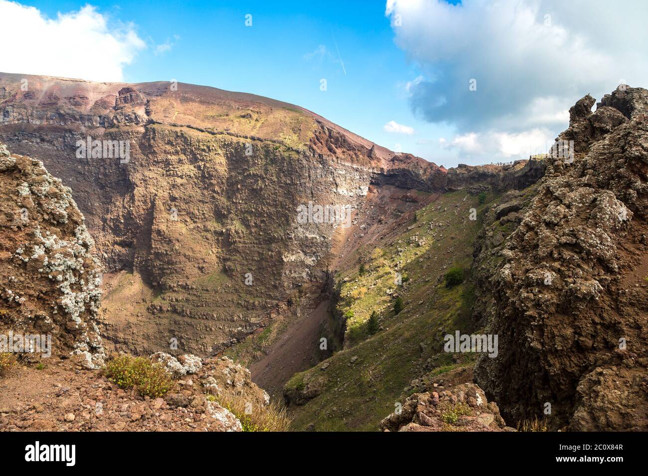 Mount vesuvius volcano crater aerial hi-res stock photography and ...