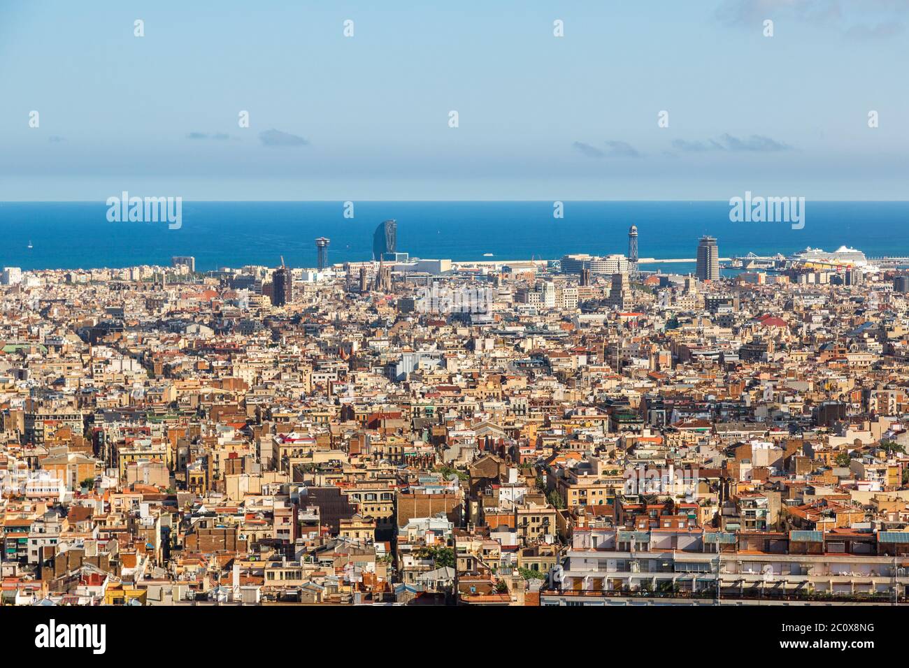 Panoramic barcelona view hi-res stock photography and images - Alamy