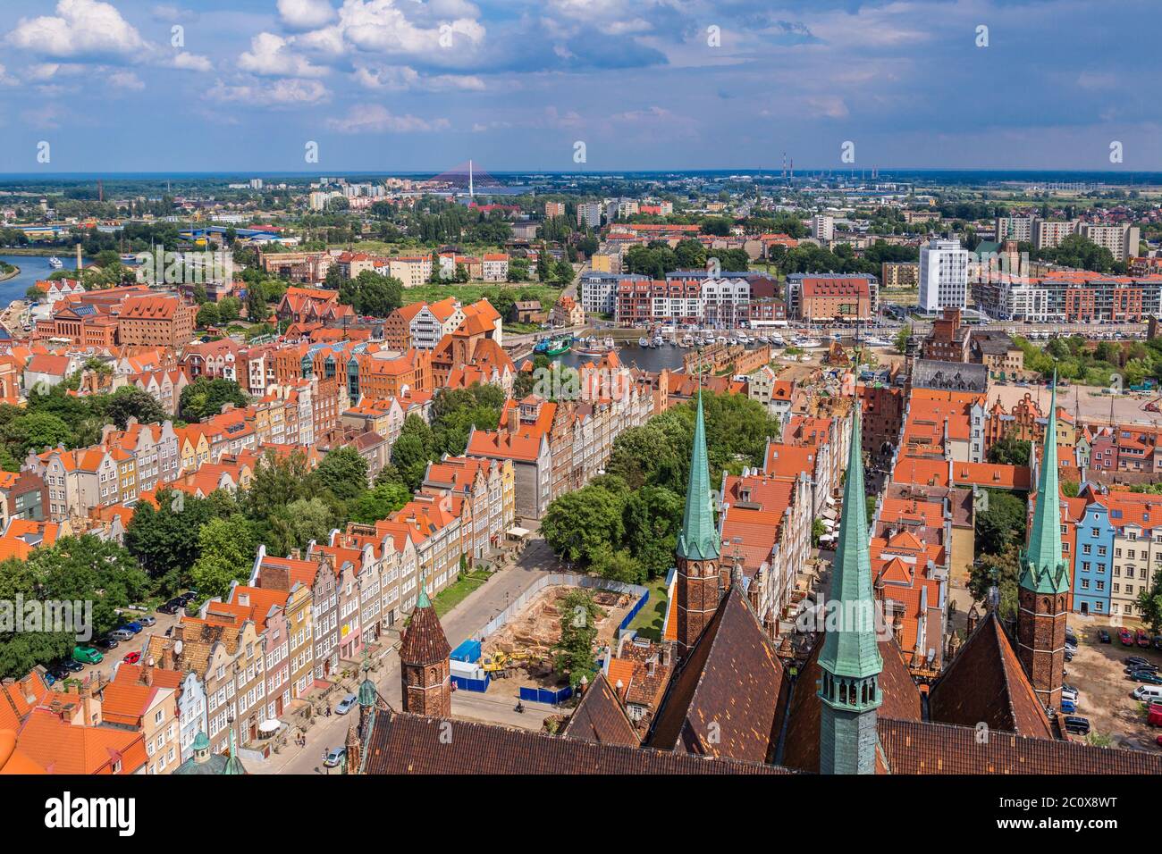 Gdansk, aerial view, Poland Stock Photo - Alamy