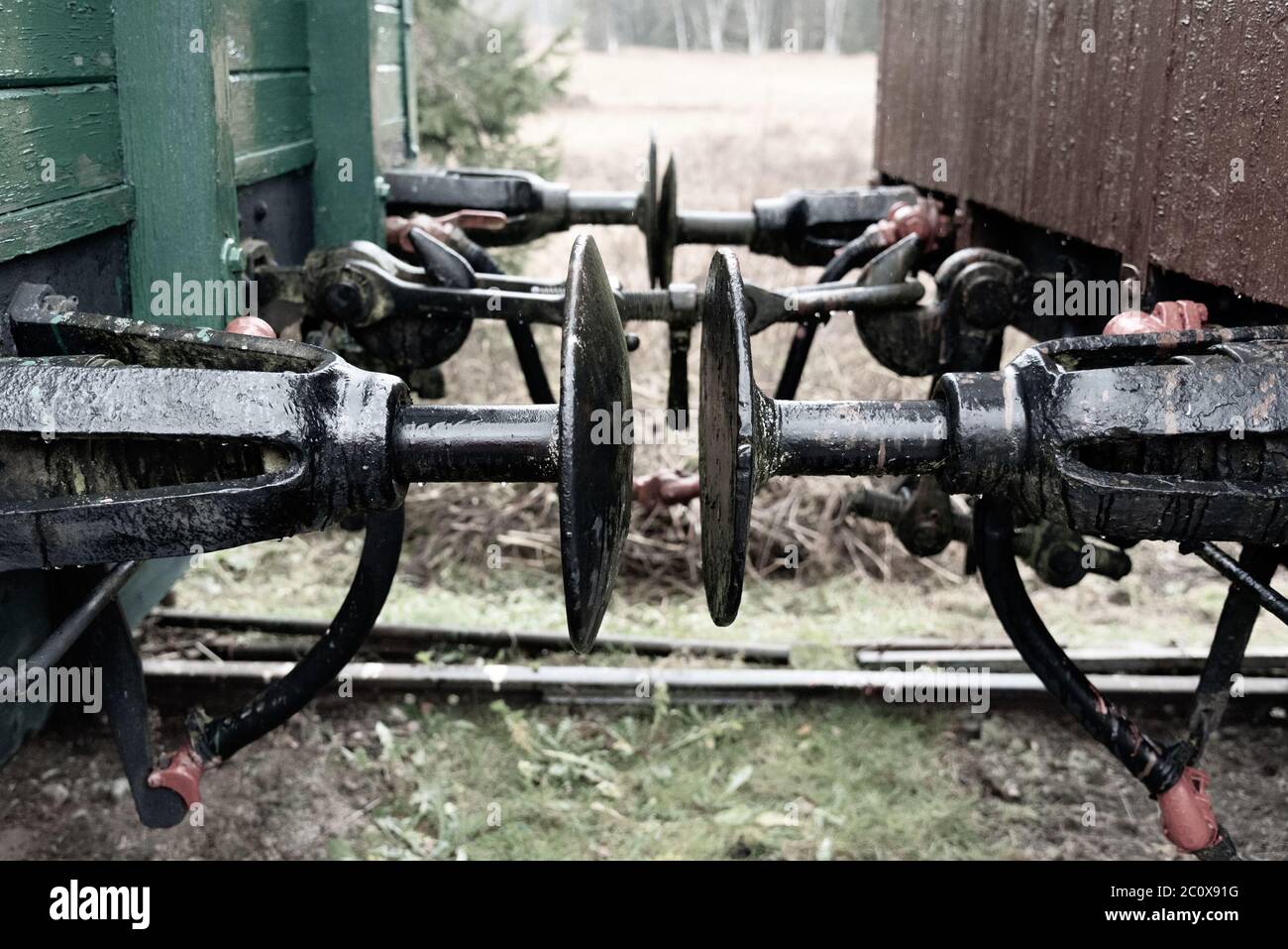 Train buffers hi-res stock photography and images - Alamy