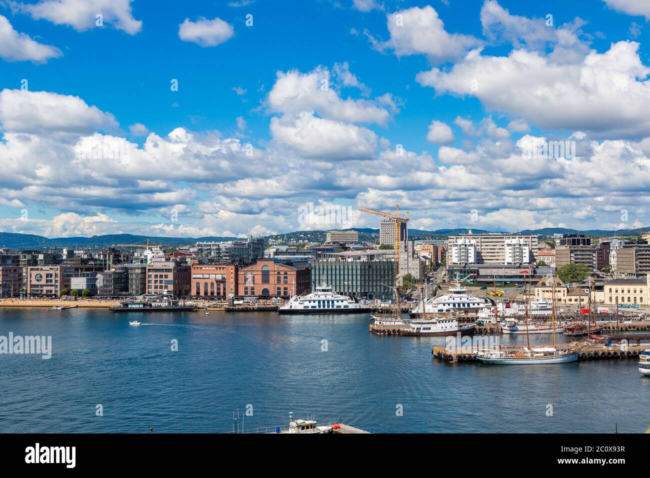 Oslo skyline and harbor. Norway Stock Photo - Alamy
