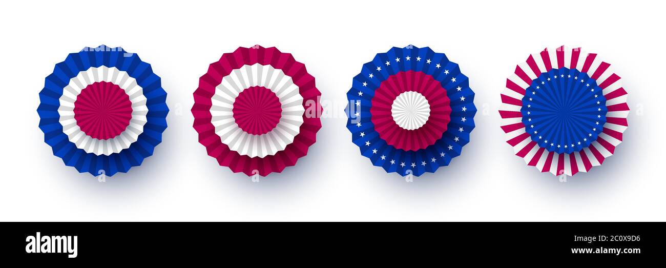 USA paper fans collection Stock Vector Image & Art - Alamy