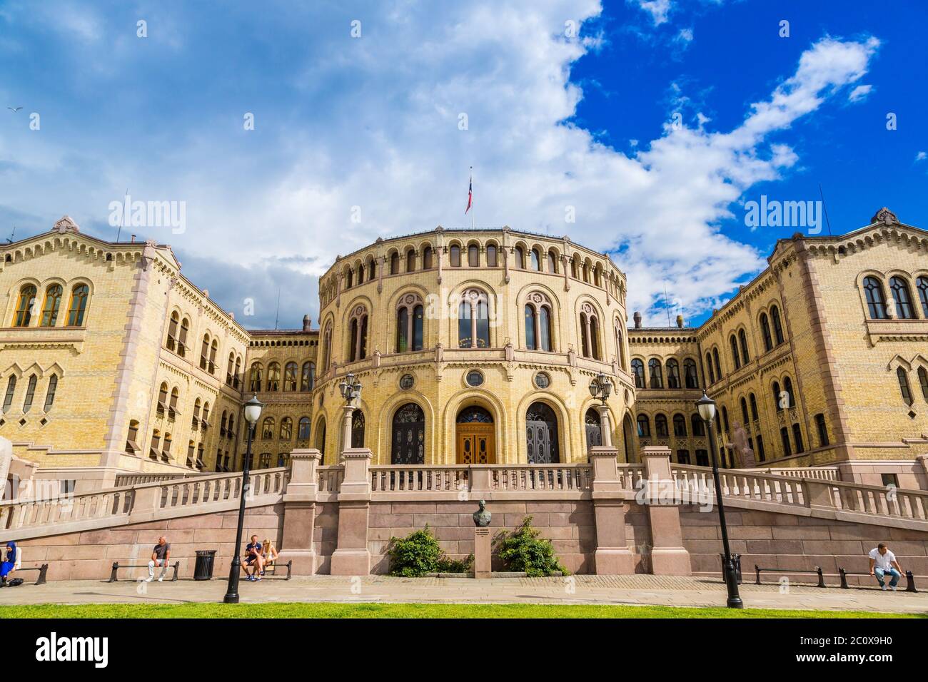 Norwegian Parliament building in Oslo Stock Photo - Alamy