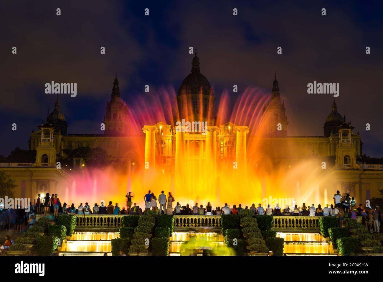 Montjuic light show hi-res stock photography and images - Alamy