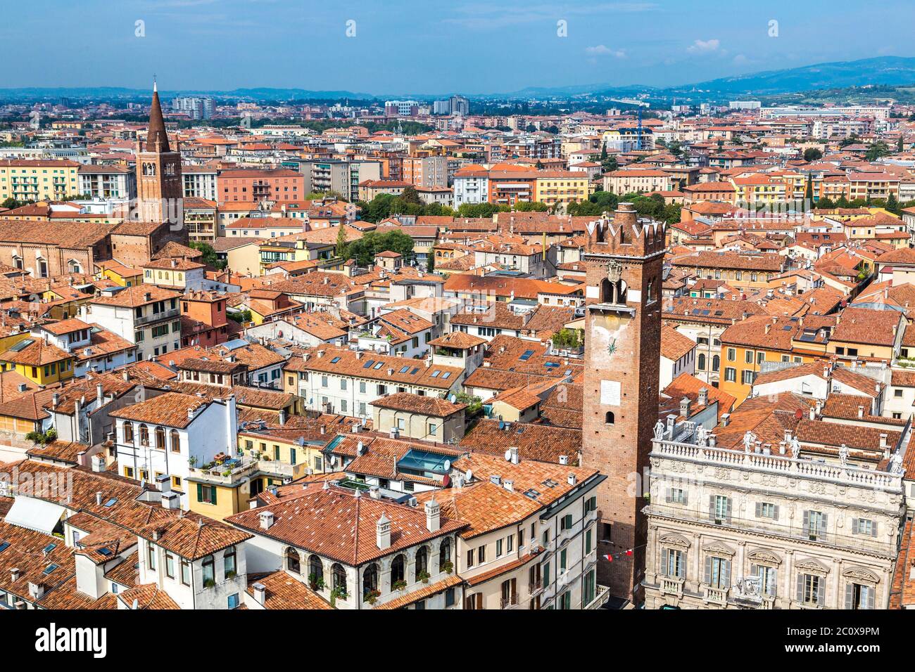 Aerial view verona historical city hi-res stock photography and images ...