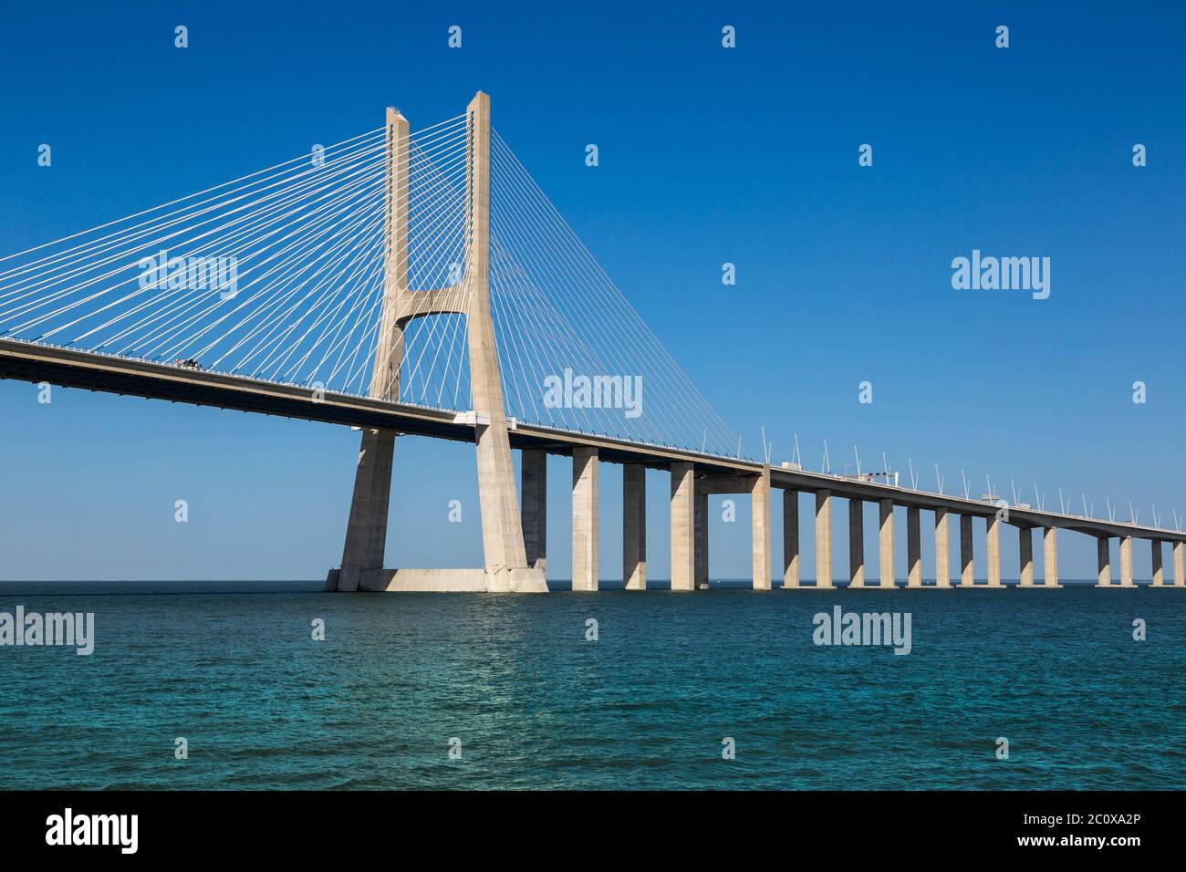 Vasco da Gama Bridge in Lisbon Stock Photo - Alamy