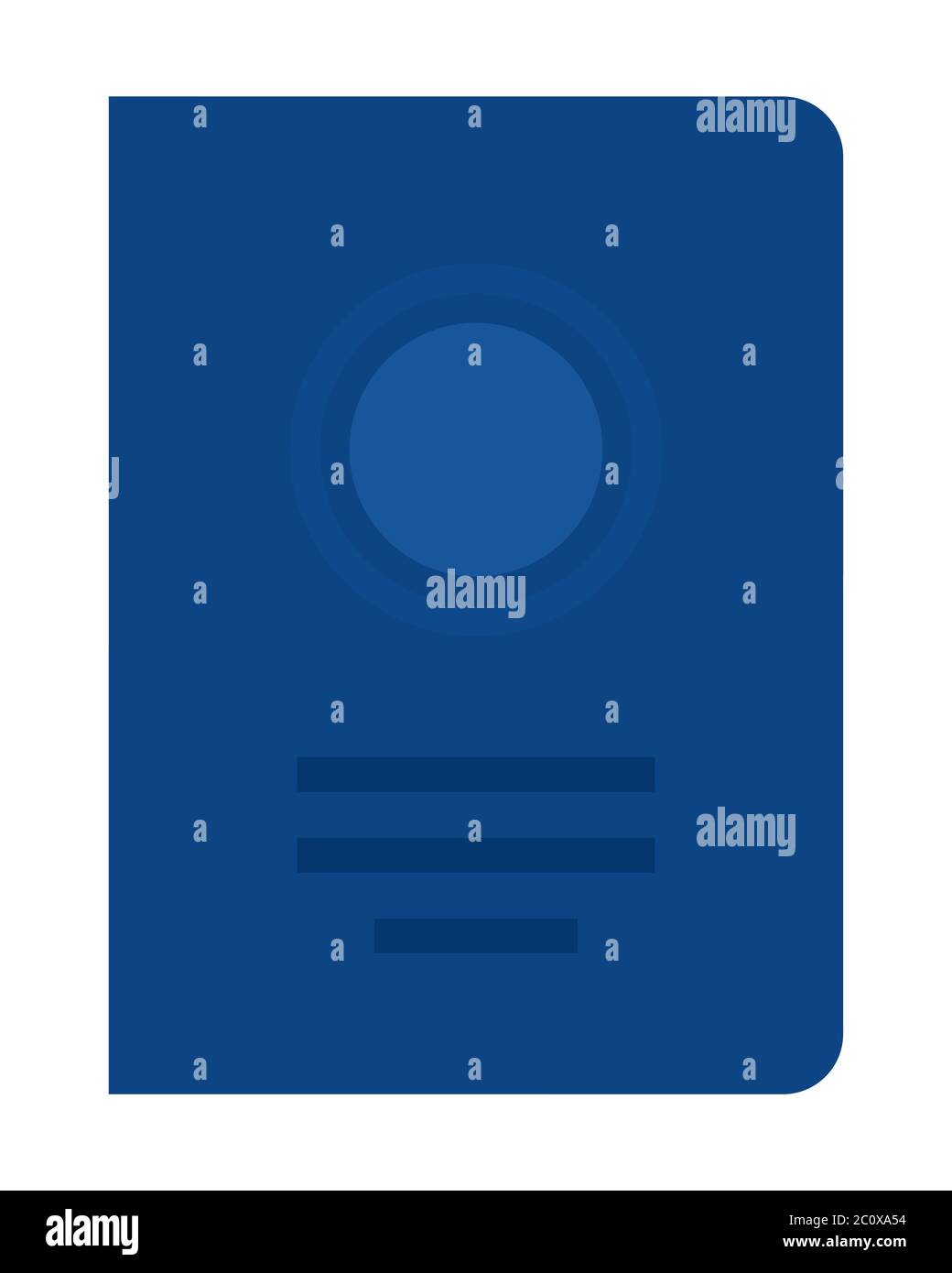 Personal information passport icon Cut Out Stock Images & Pictures - Alamy