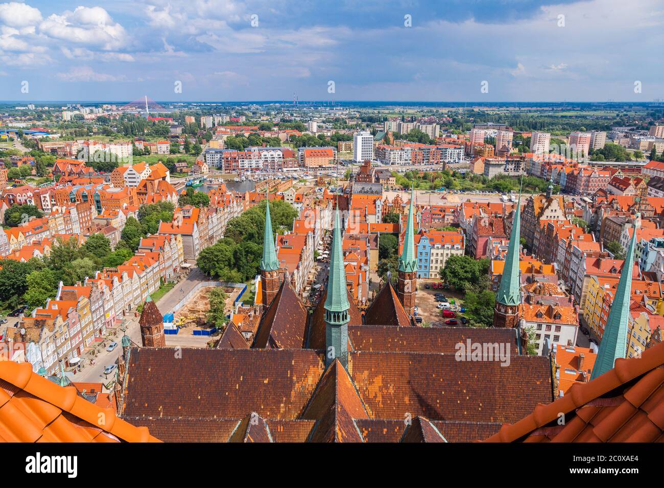 Gdansk, aerial view, Poland Stock Photo - Alamy