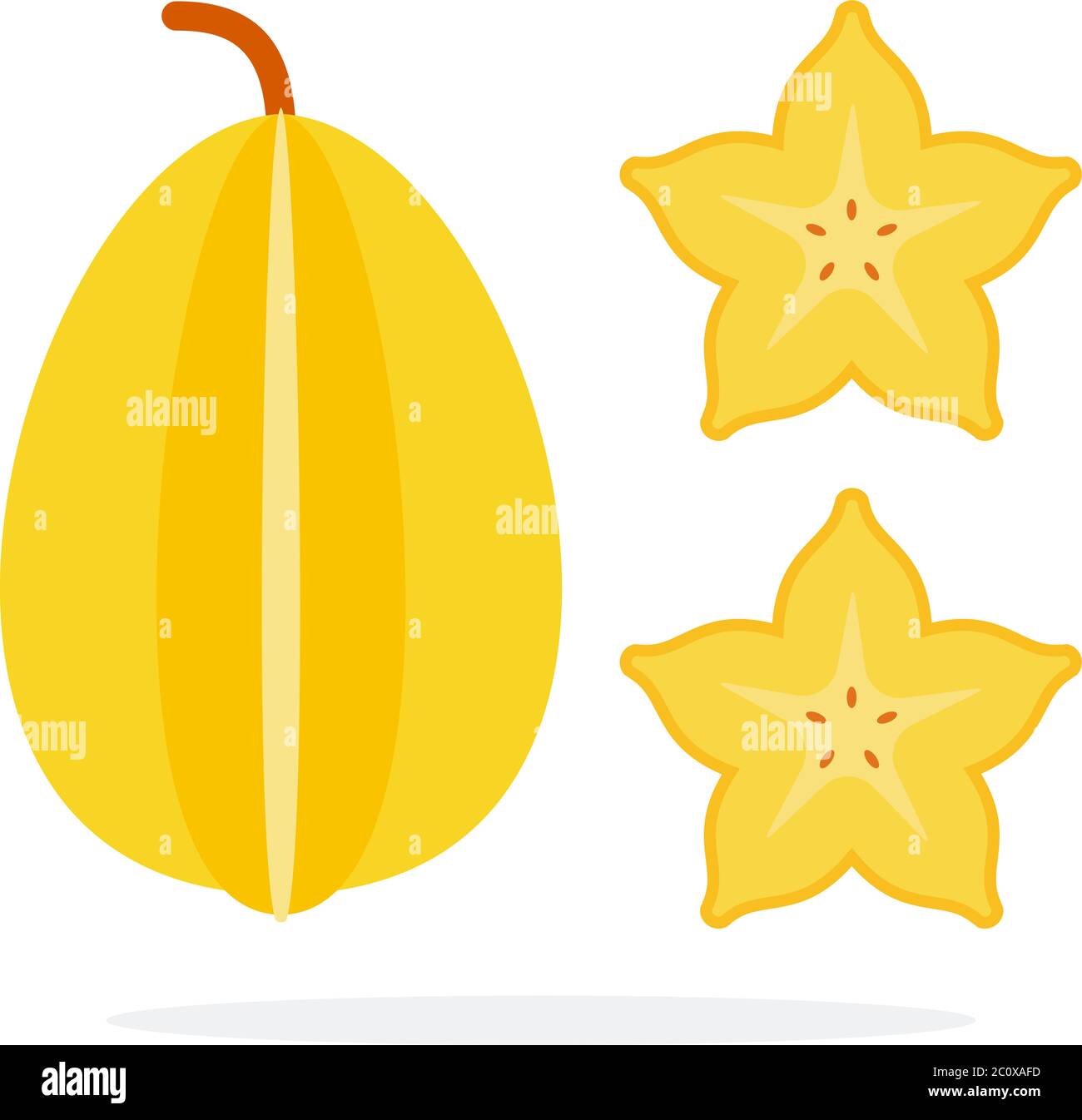 Five star fruit Stock Vector Images - Alamy