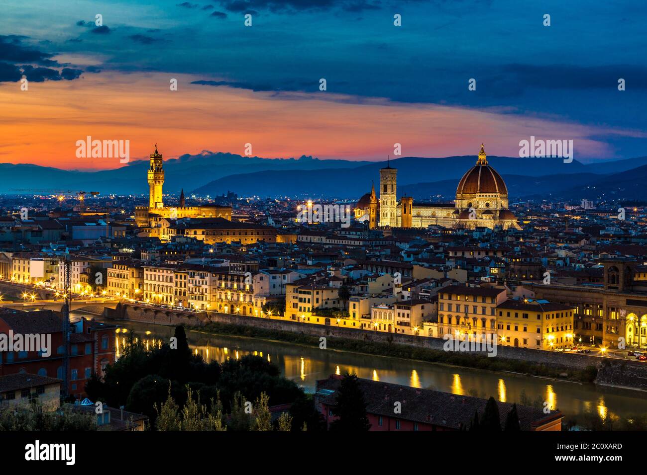Sunset above florence hi-res stock photography and images - Alamy