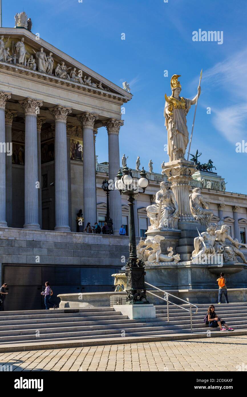 Austrian Parliament Building, Vienna, Austria Stock Photo - Alamy