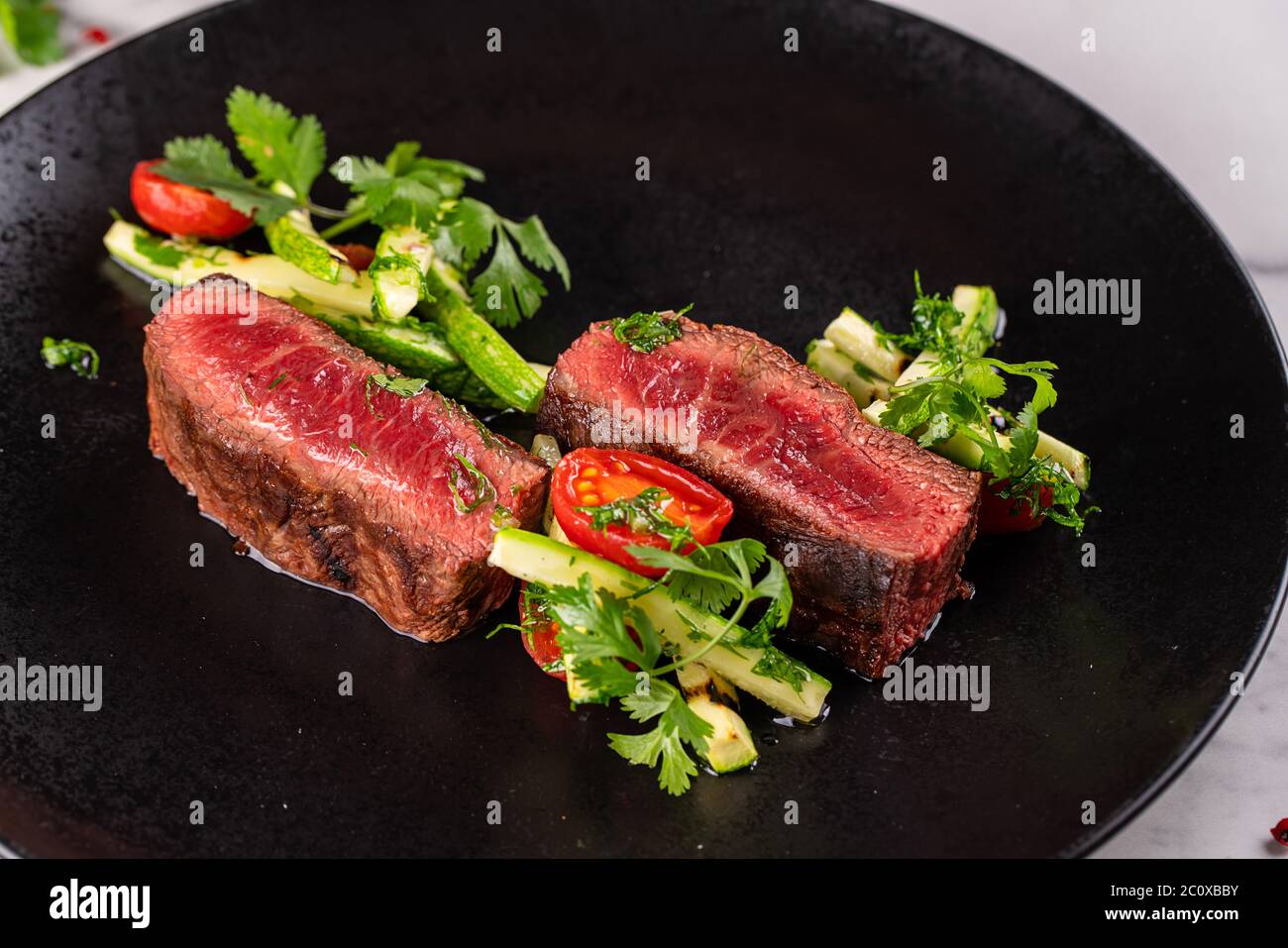 Eat meat and vegetable hi-res stock photography and images - Alamy