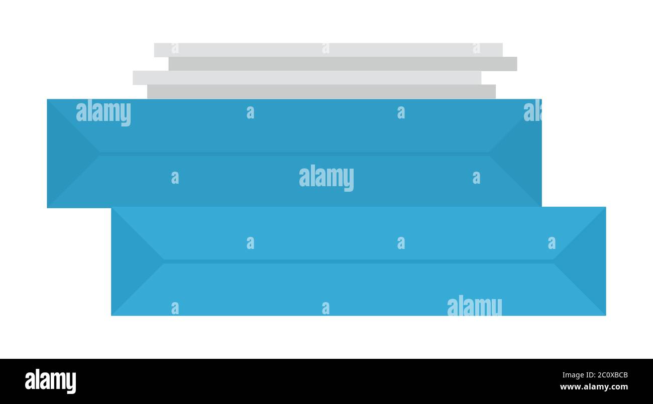 Flat stack stationery paper international a4 size vector image Stock ...