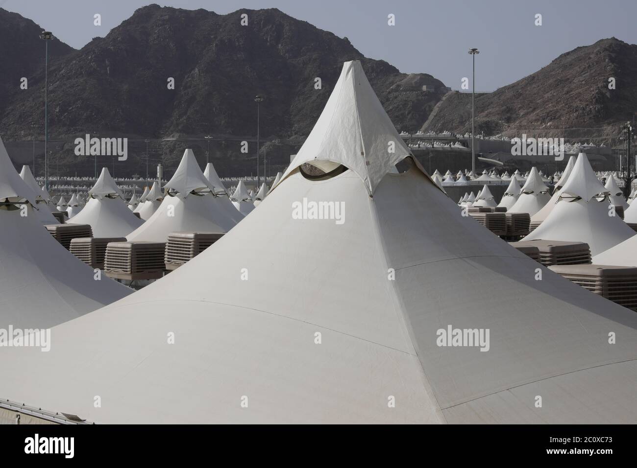 Mina in day time, Makkah, Saudi Arabia, Hajj . Macca Stock Photo - Alamy