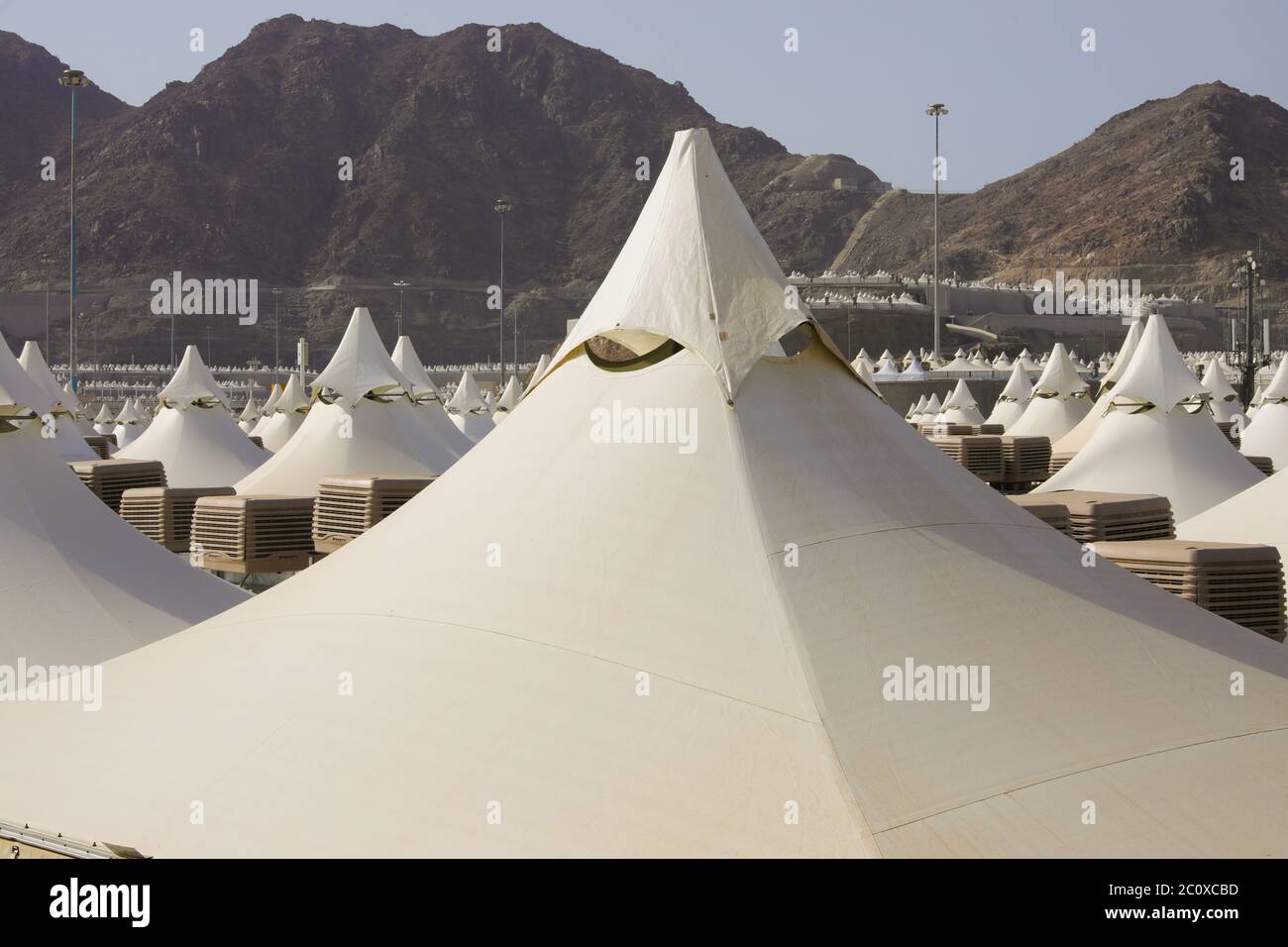 Mina in day time, Makkah, Saudi Arabia, Hajj . Macca Stock Photo - Alamy