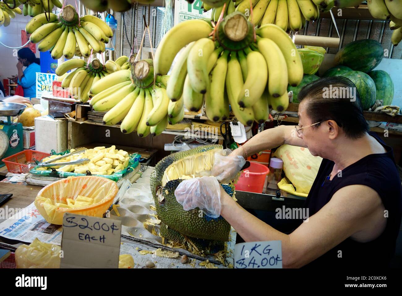 Durian market hi-res stock photography and images - Alamy