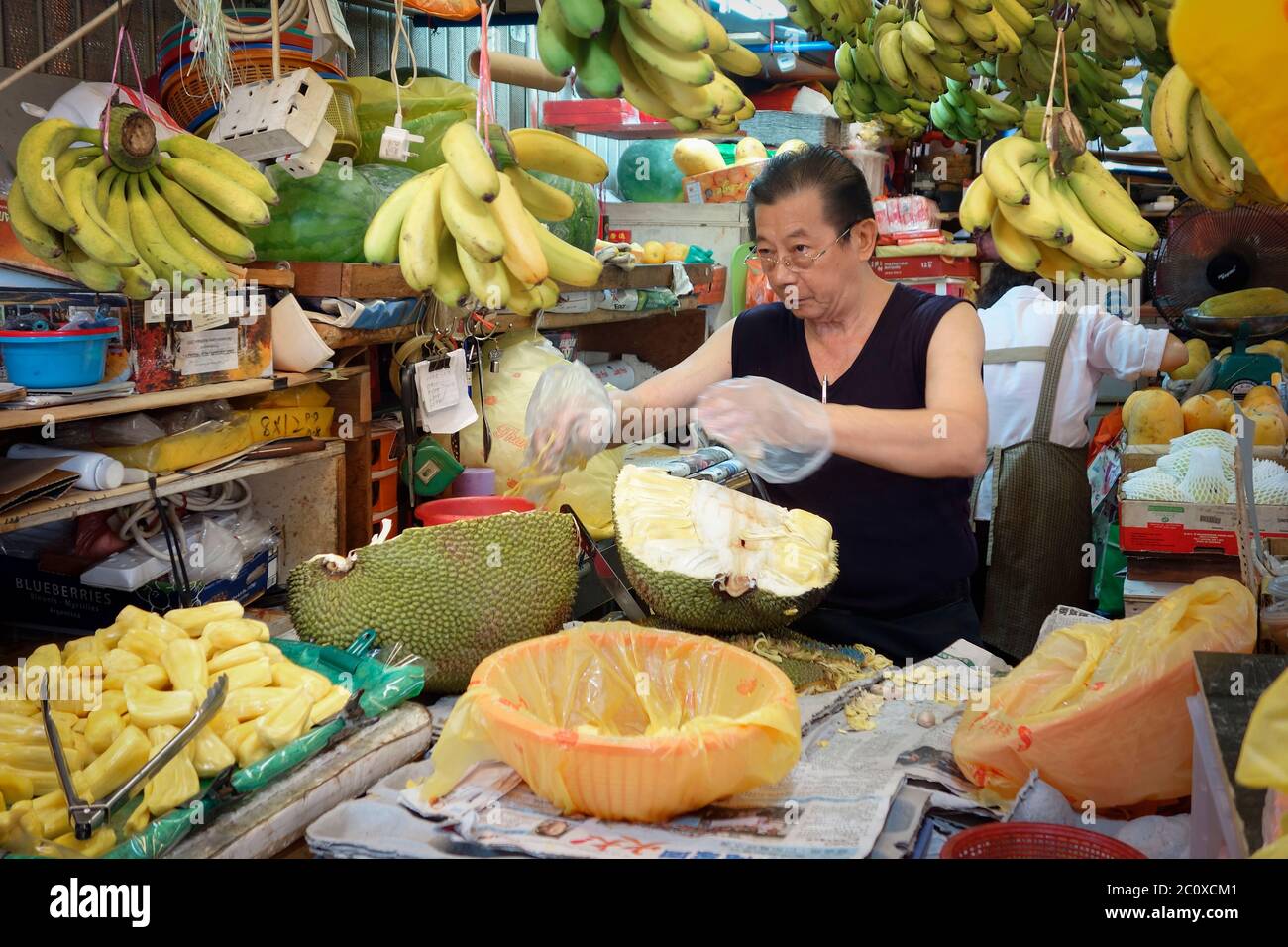 Durian market hi-res stock photography and images - Alamy