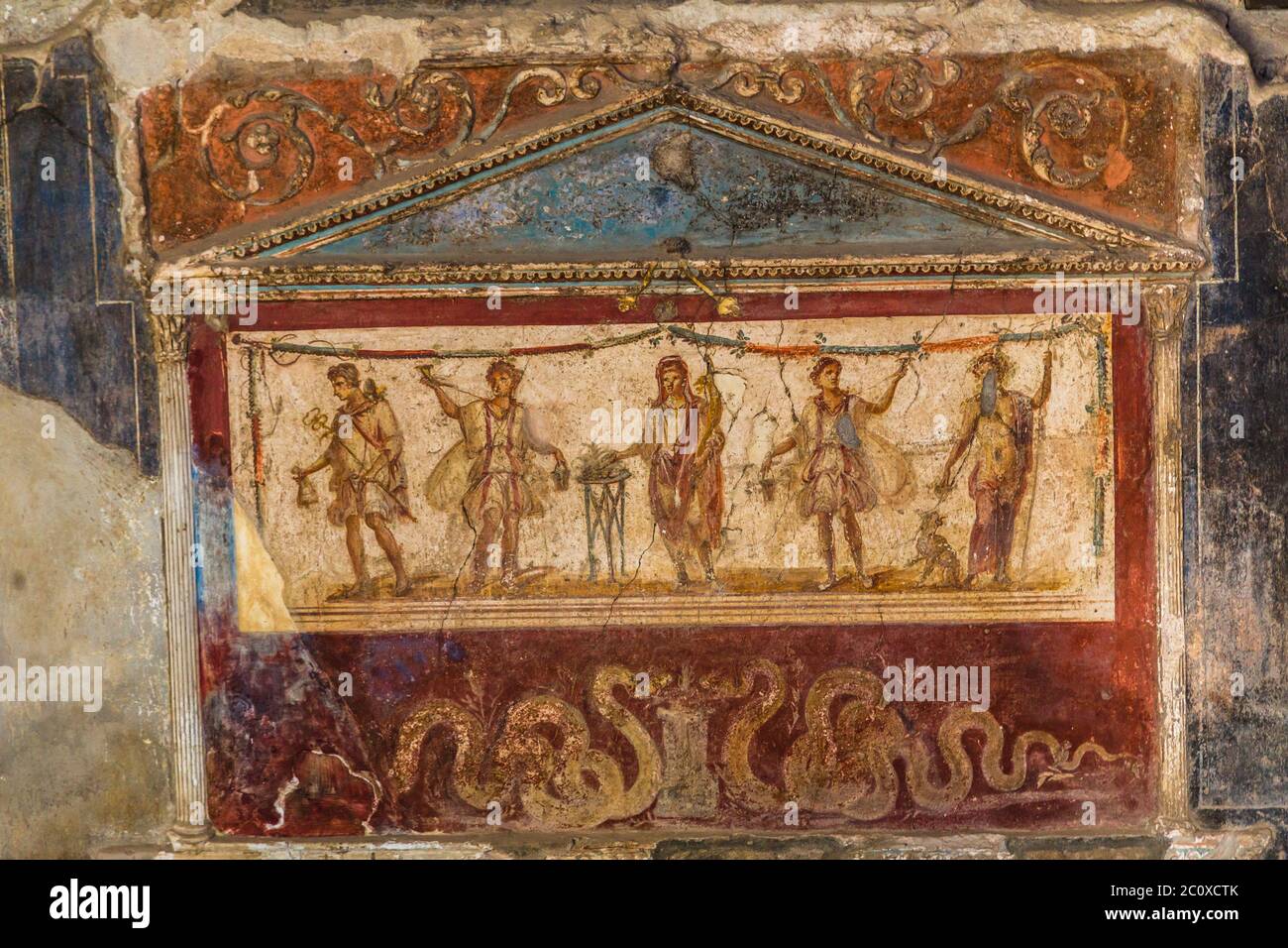 Pompeii vesuvius eruption painting hi-res stock photography and images ...