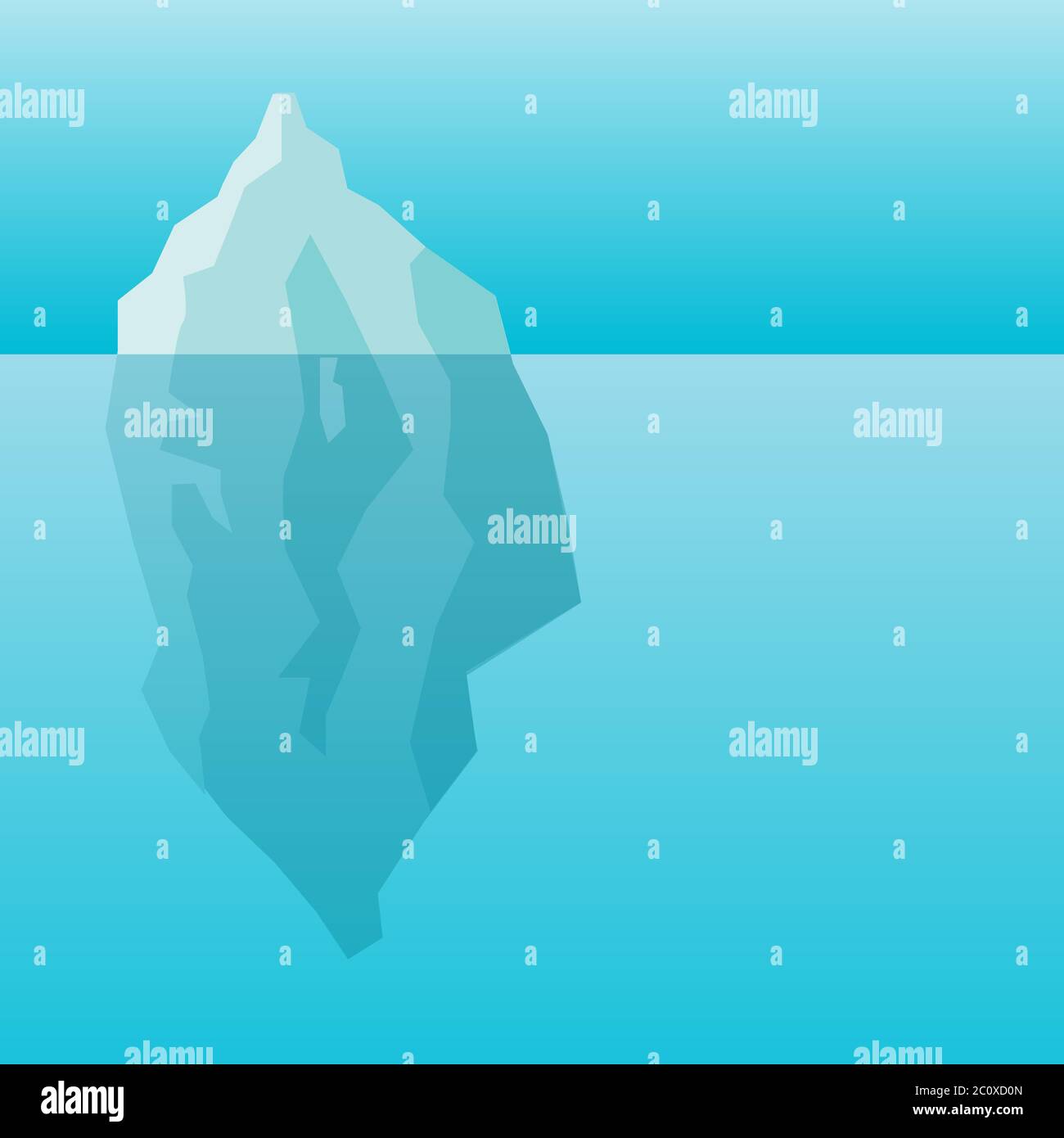 Iceberg in water background Stock Photo - Alamy