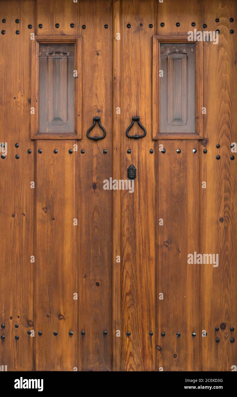 Vintage wooden door background Stock Photo - Alamy