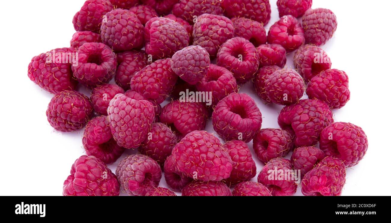 Raspberries background red berry texture pattern Stock Photo - Alamy