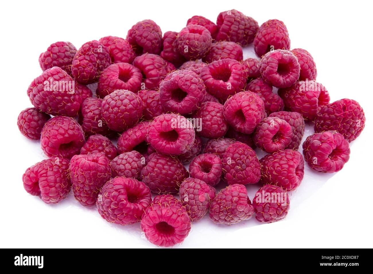 Raspberries background red berry texture pattern Stock Photo - Alamy