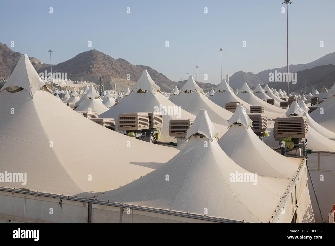 Mina in day time, Makkah, Saudi Arabia, Hajj . Macca Stock Photo - Alamy