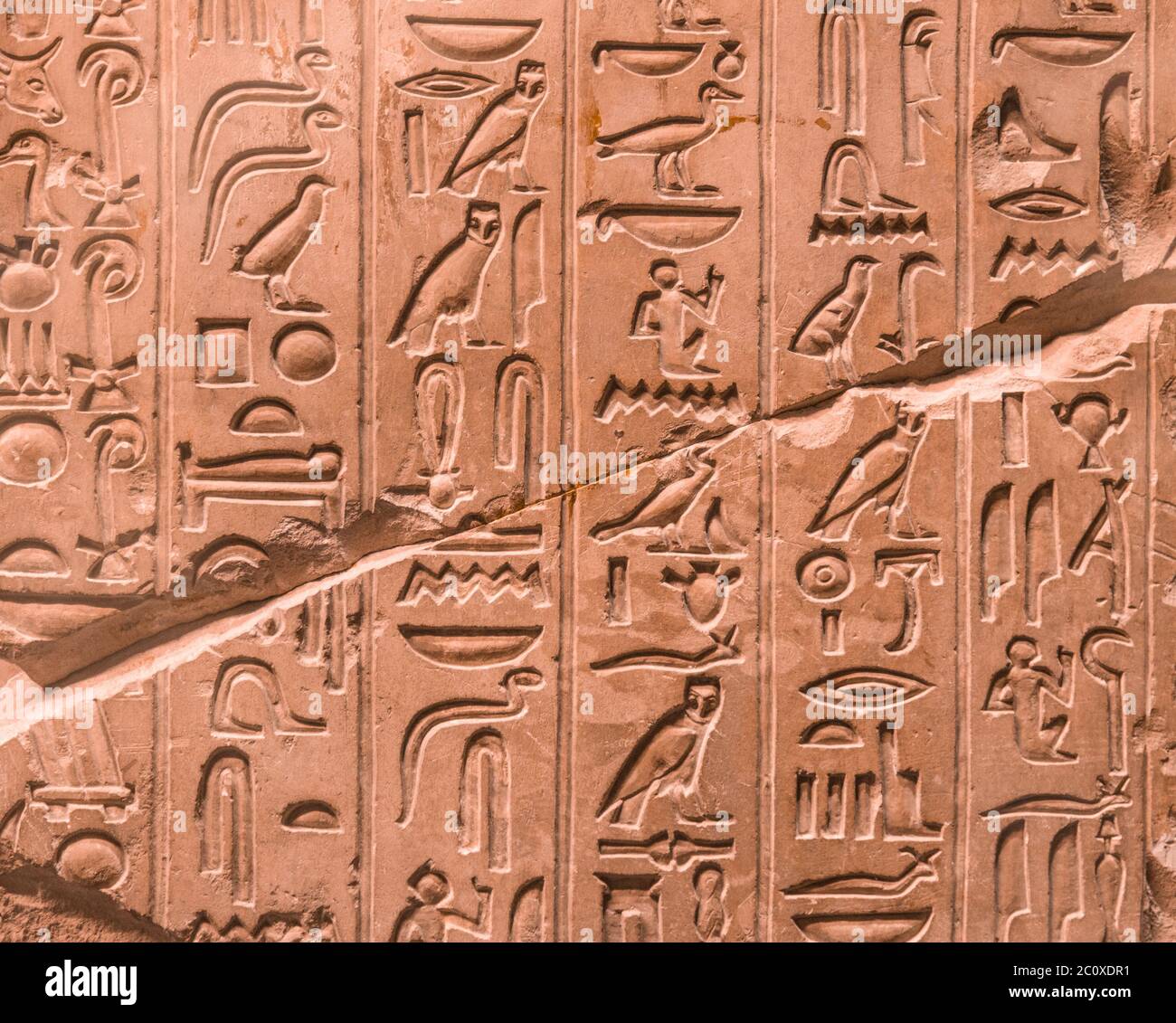 Ancient egyptian hieroglyphs on the wall Stock Photo - Alamy