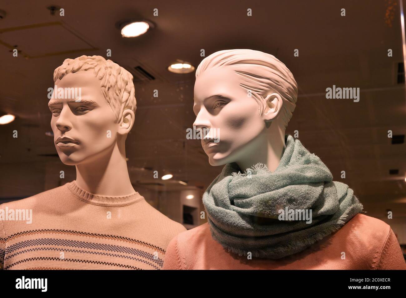A couple of dummies close-up in a supermarket Stock Photo - Alamy