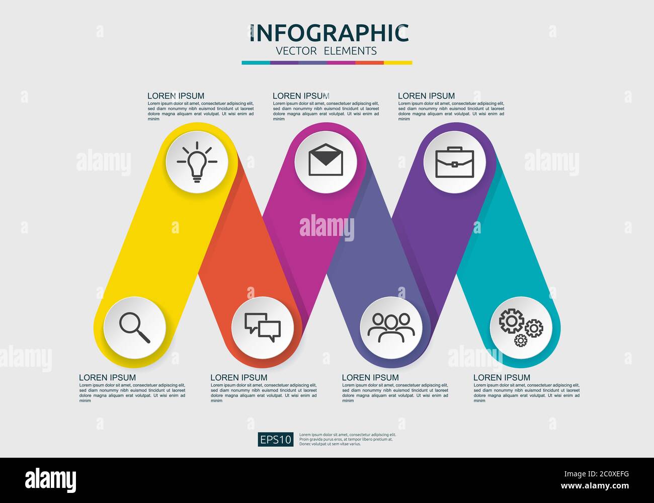 Infographic element design template for presentation, diagram, workflow, annual report. Business ...