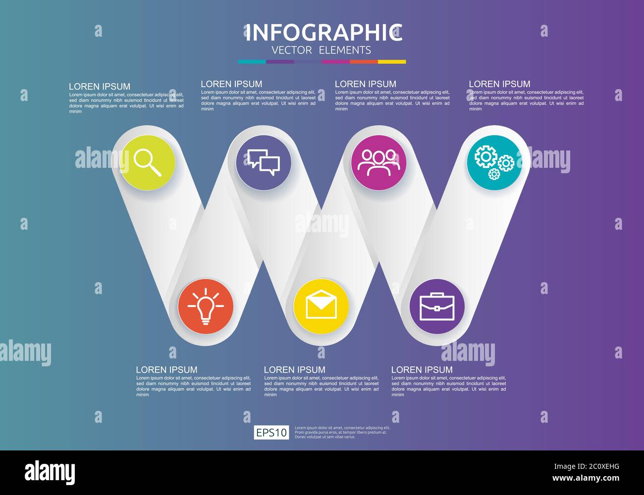 Infographic element design template for presentation, diagram, workflow ...