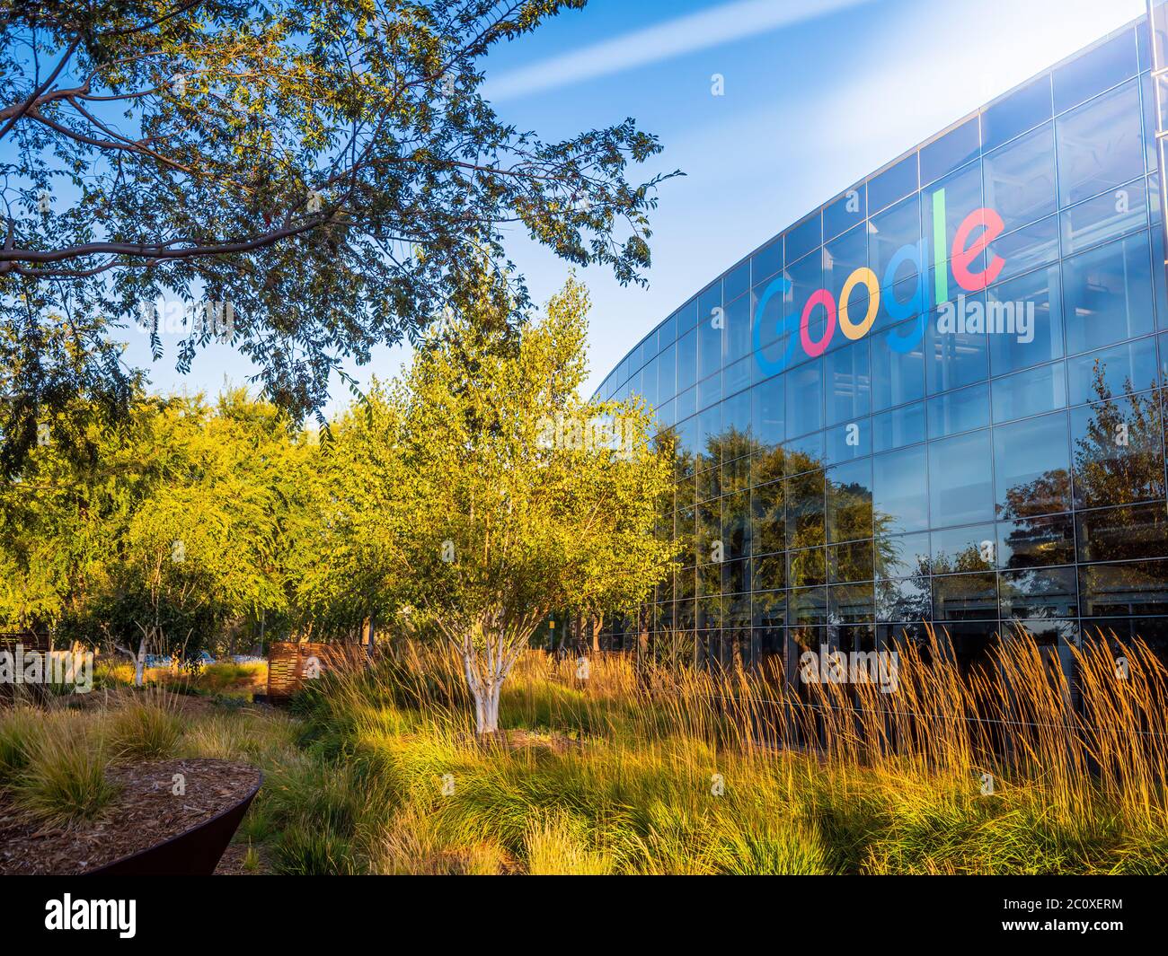 Mountain Vew, California USA - Aug 2019: Google Headquarters Buildings ...