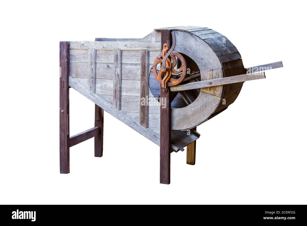 Grain hulling mill Cut Out Stock Images & Pictures - Alamy