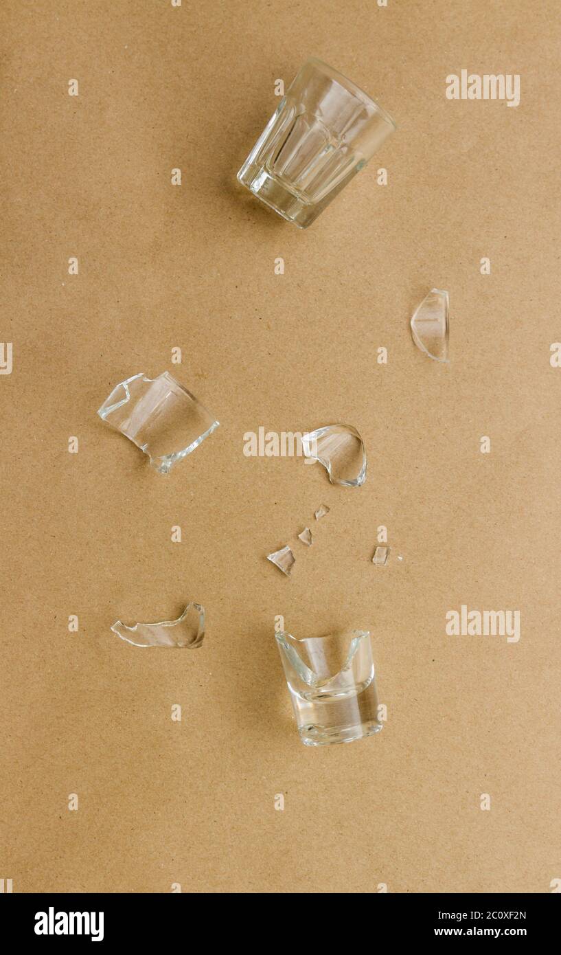 Broken glass splinters hi-res stock photography and images - Alamy