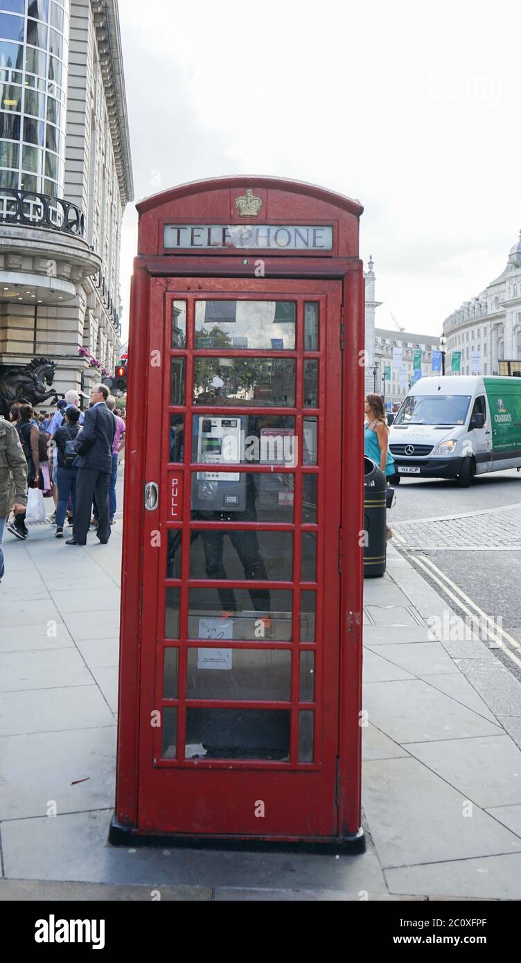 Telephone cabin, London - England Stock Photo - Alamy
