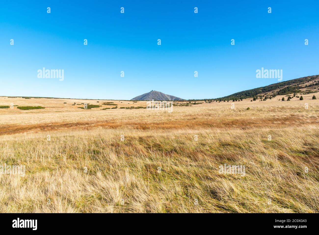 Snezka - the highest mountain of Czech Republic. Krkonose National Park ...