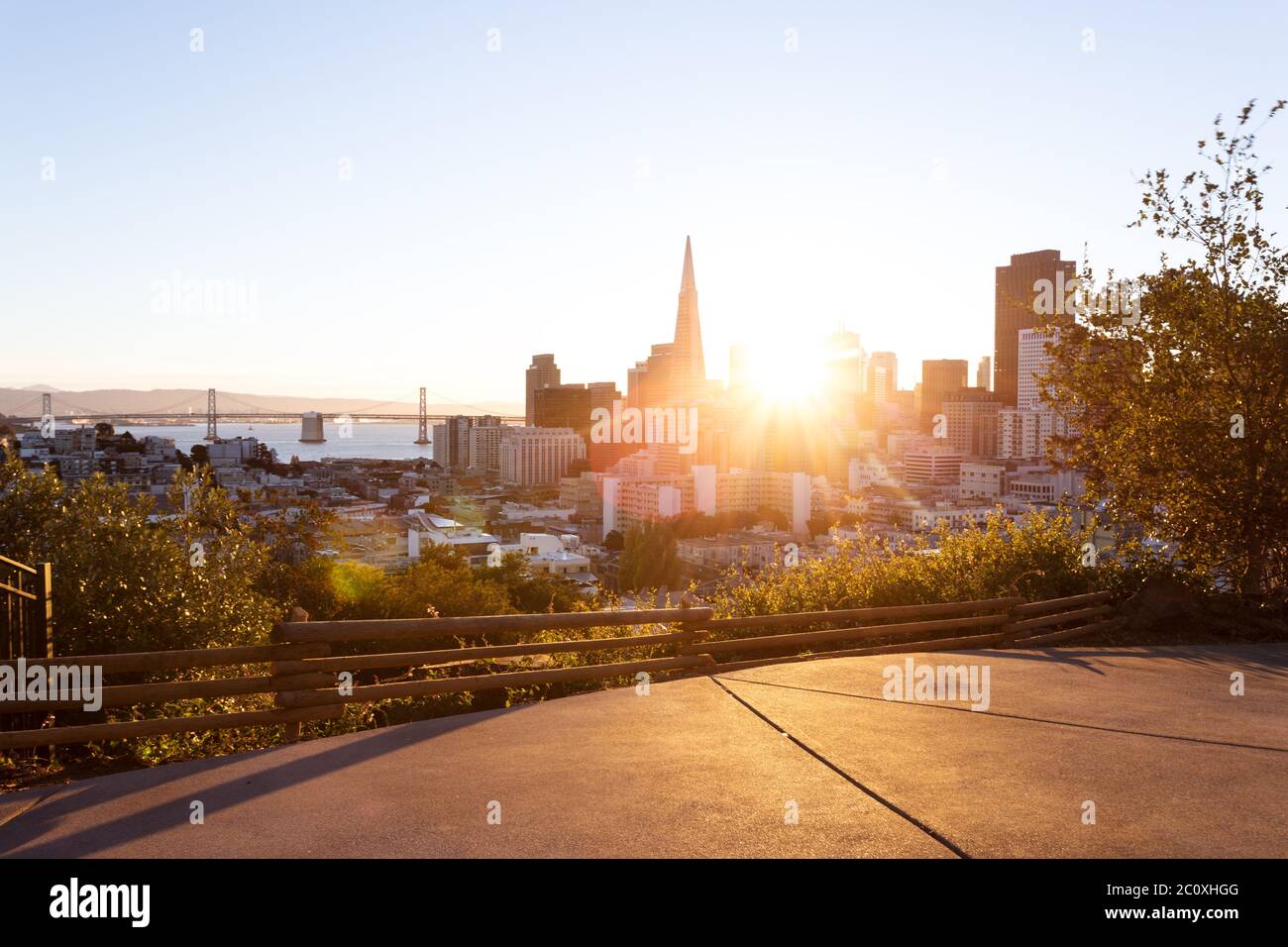 marble floor with cityscape of San Francisco and skyline Stock Photo ...
