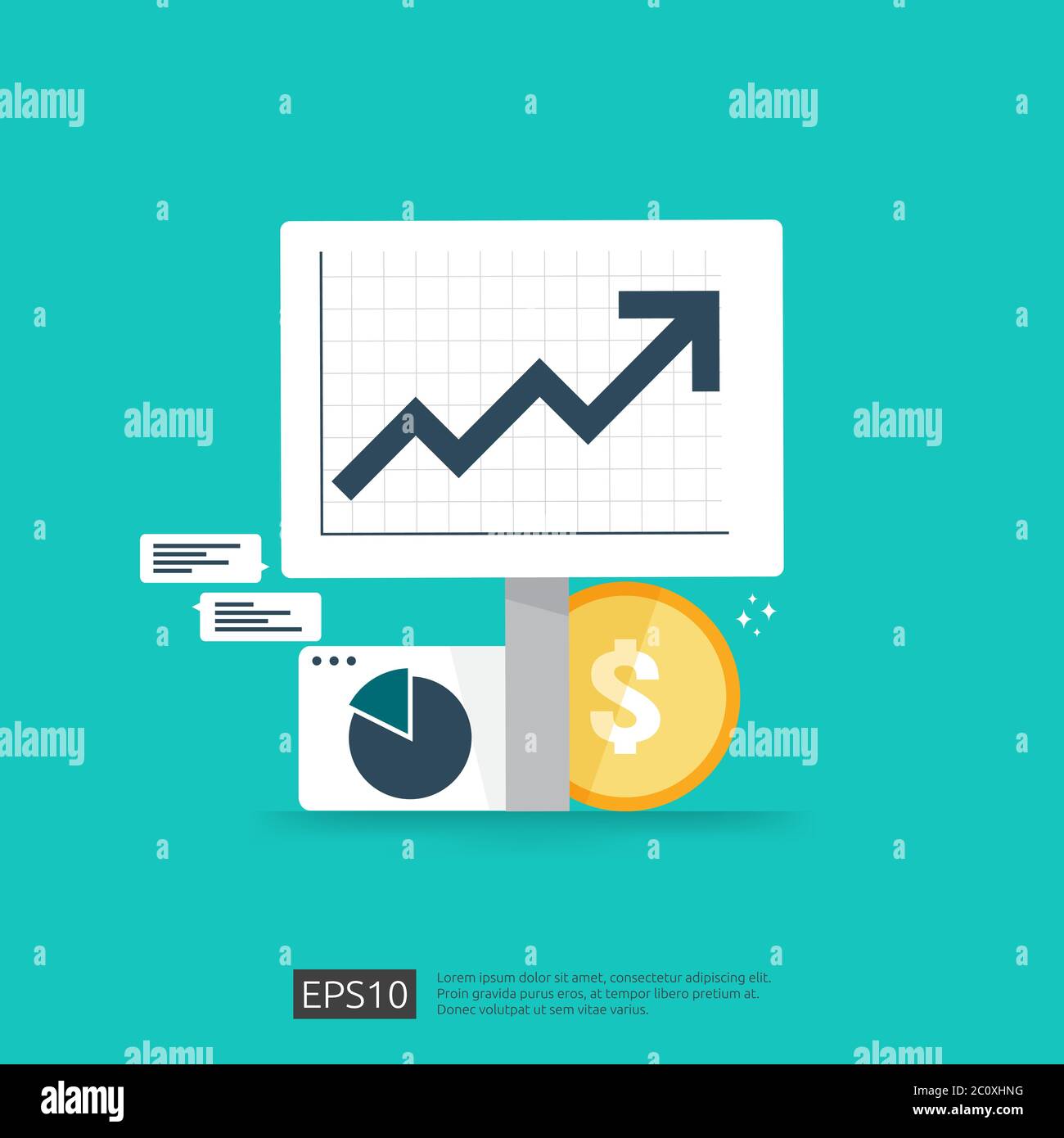 Dollar rate graph on Stock Vector Images - Alamy