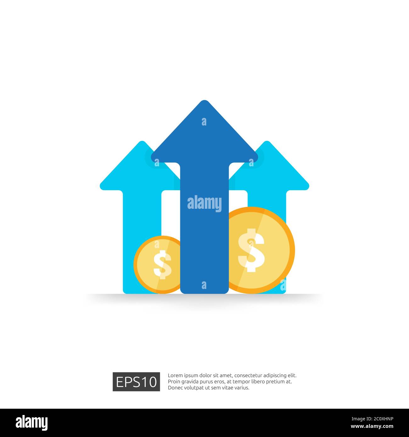 income salary dollar rate increase statistic. business profit growth ...