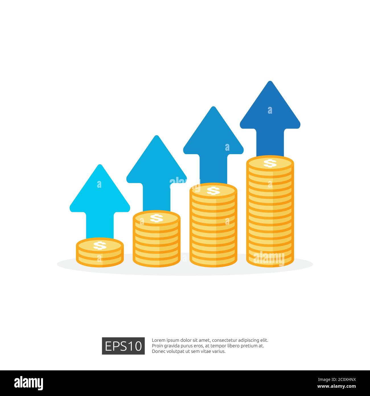 income salary dollar rate increase statistic. business profit growth ...