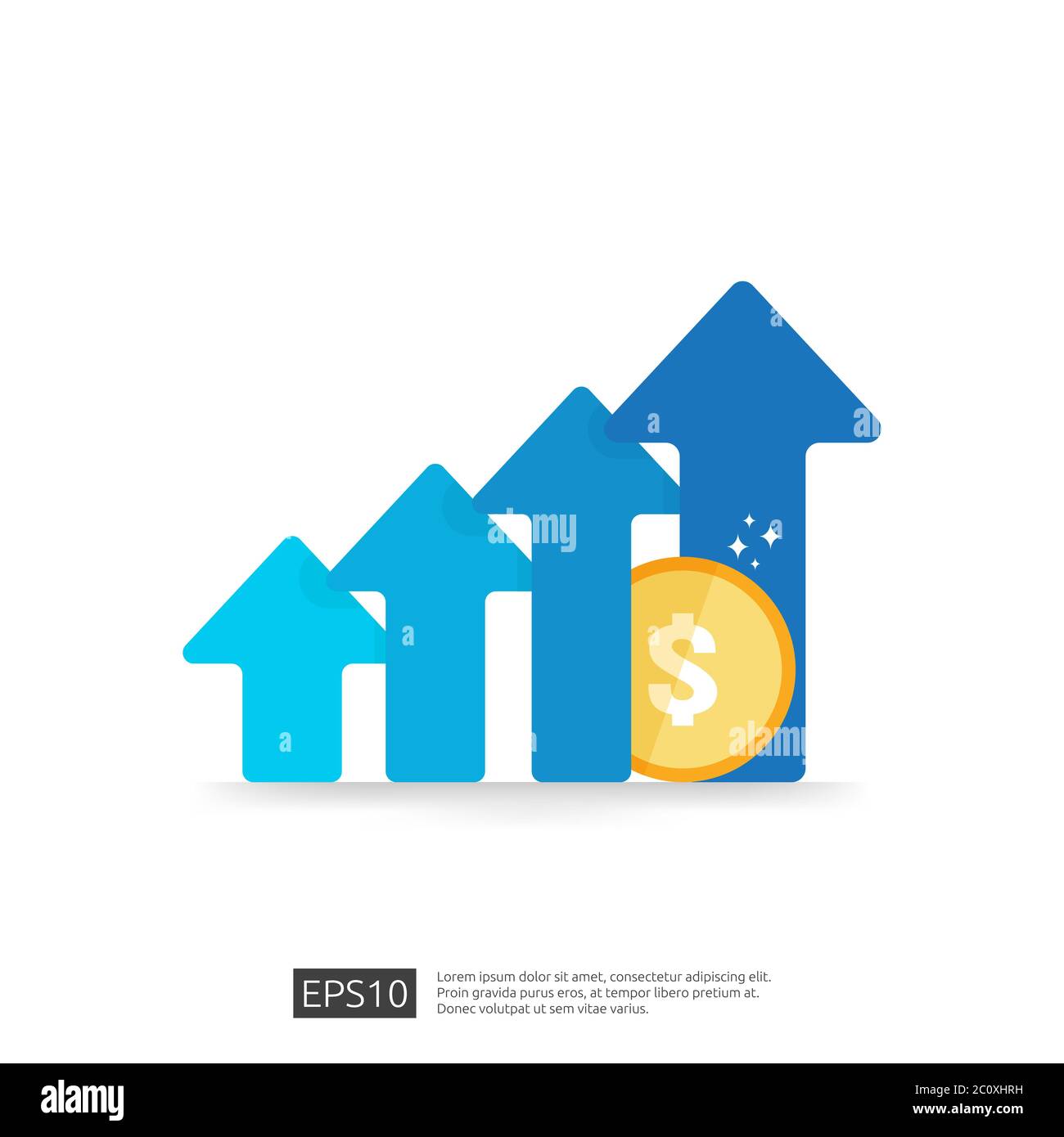 income salary dollar rate increase statistic. business profit growth ...