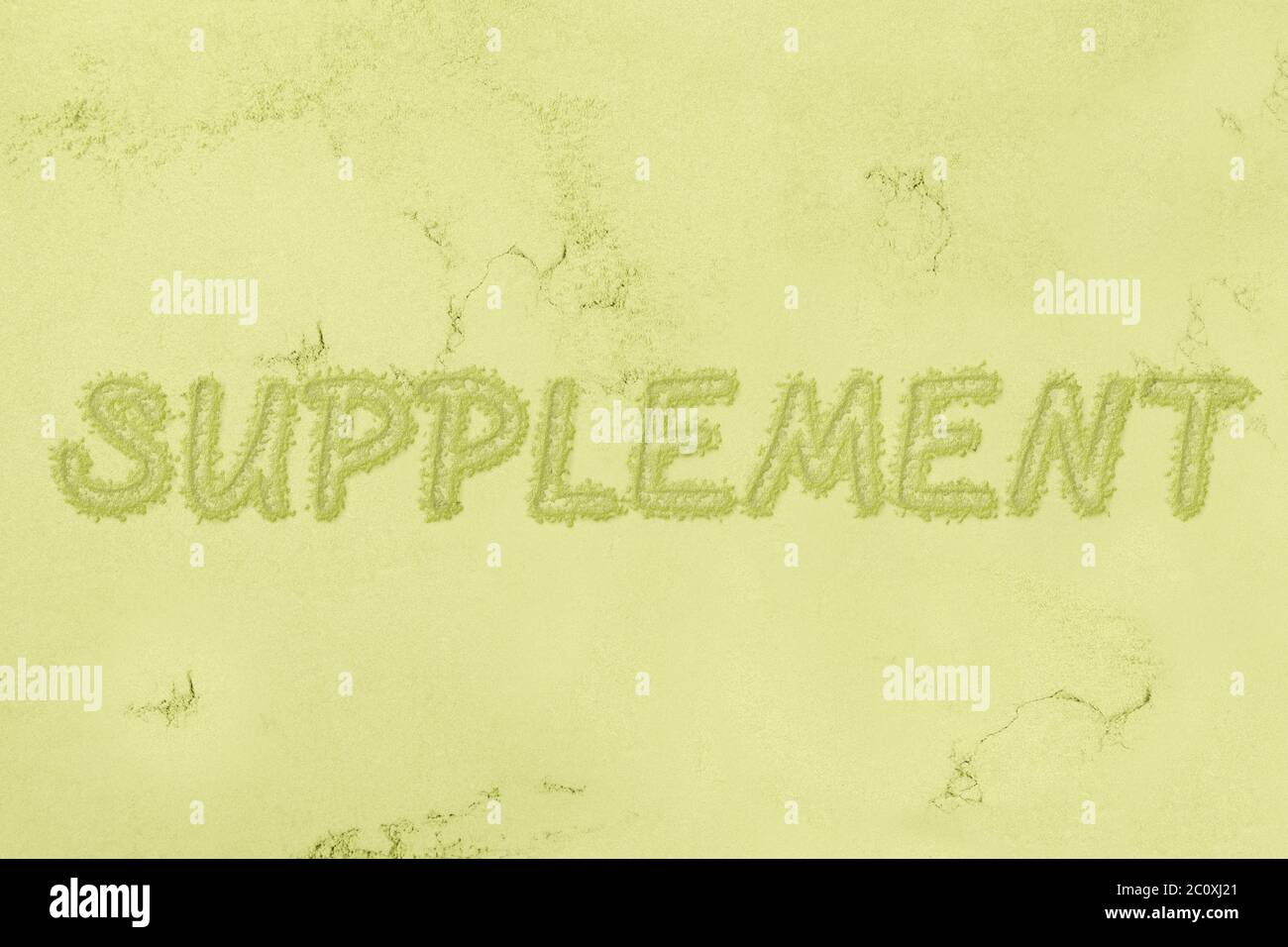 Green food supplement background Stock Photo - Alamy